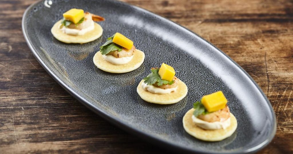 Prawn Blinis