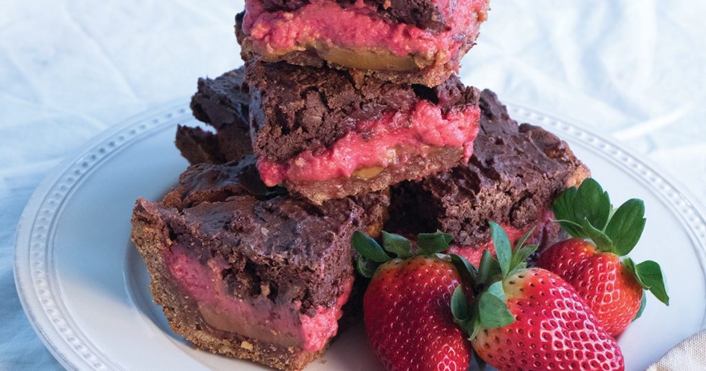 Gooey Caramel & Beetroot Cheesecake Slice - Tots to Teens