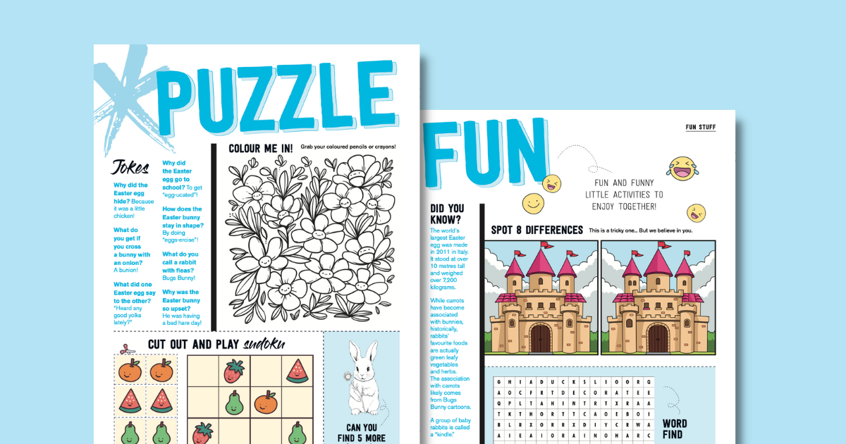 Puzzle Fun - April/May 24 - Tots to Teens