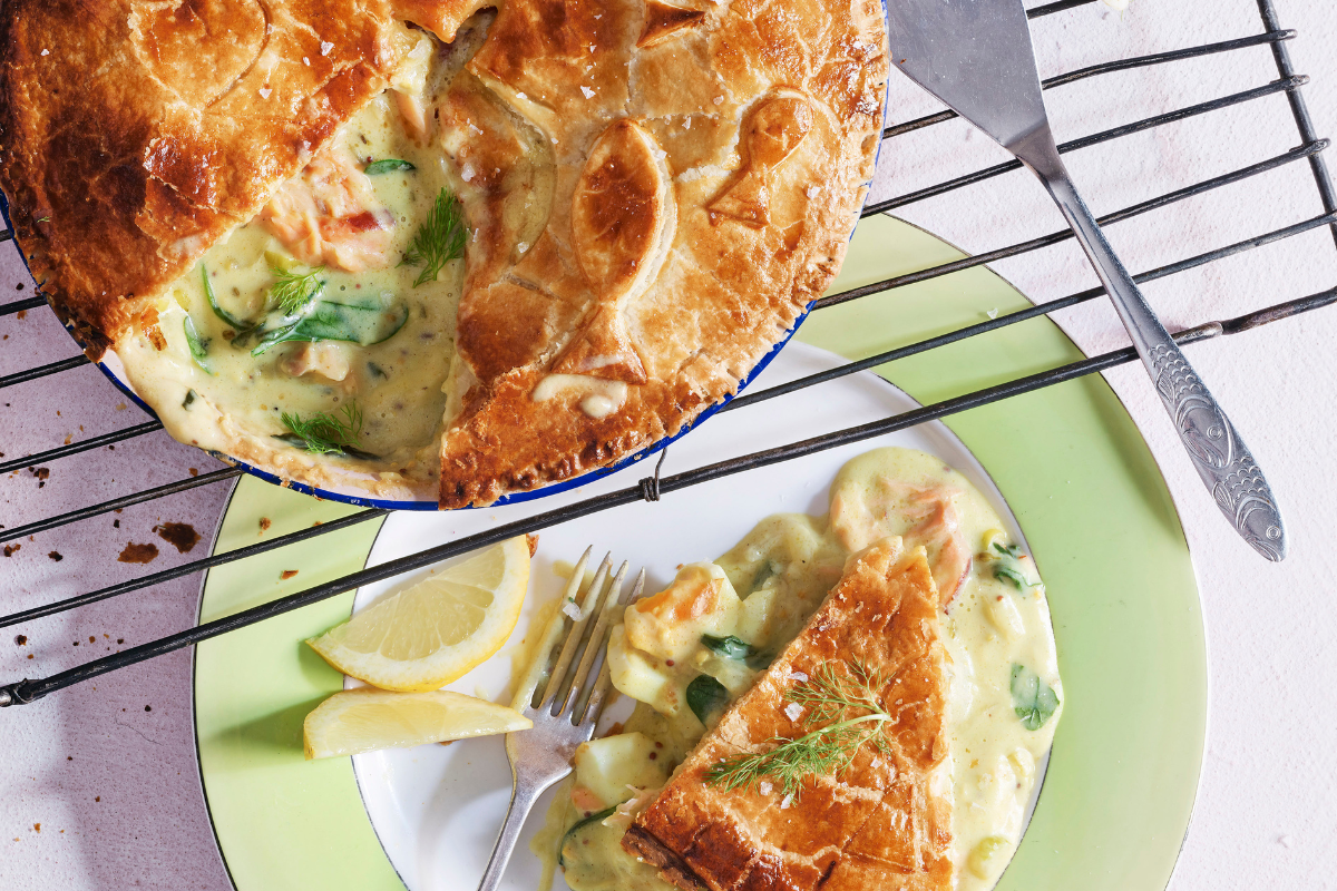 Smoked Salmon and Fennel Pie - Tots to Teens
