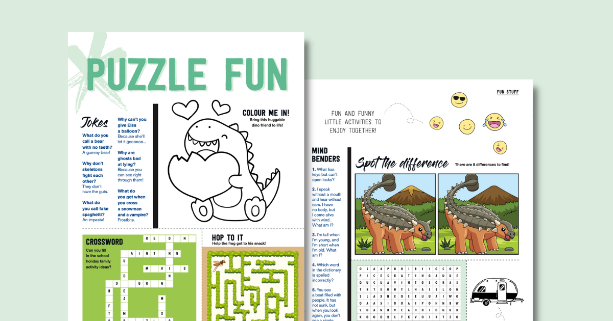 Puzzle Fun - June/August 24 - Tots to Teens